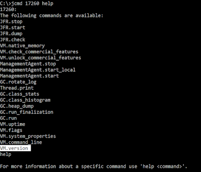 Programming for beginners: jcmd: VM.version: Print jvm version information