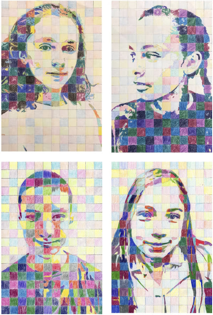 The Rolling Artroom: Chuck Close Inspired Portraits (7-12 Grade)