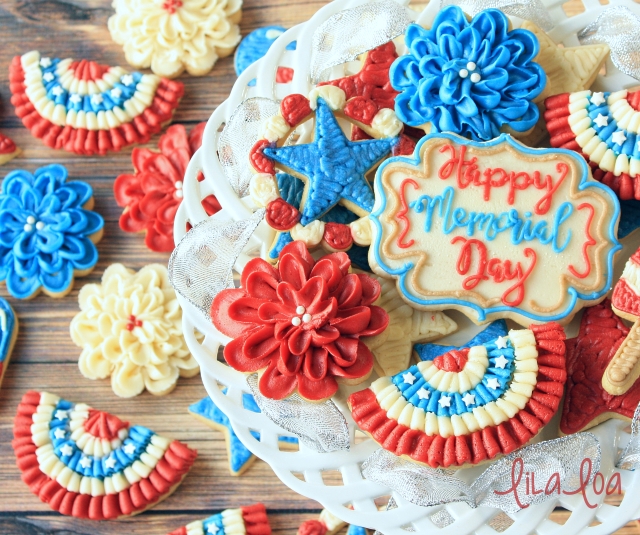 How to Make Decorated Ruffle Bunting Cookies (with BUTTER CREAM!!)