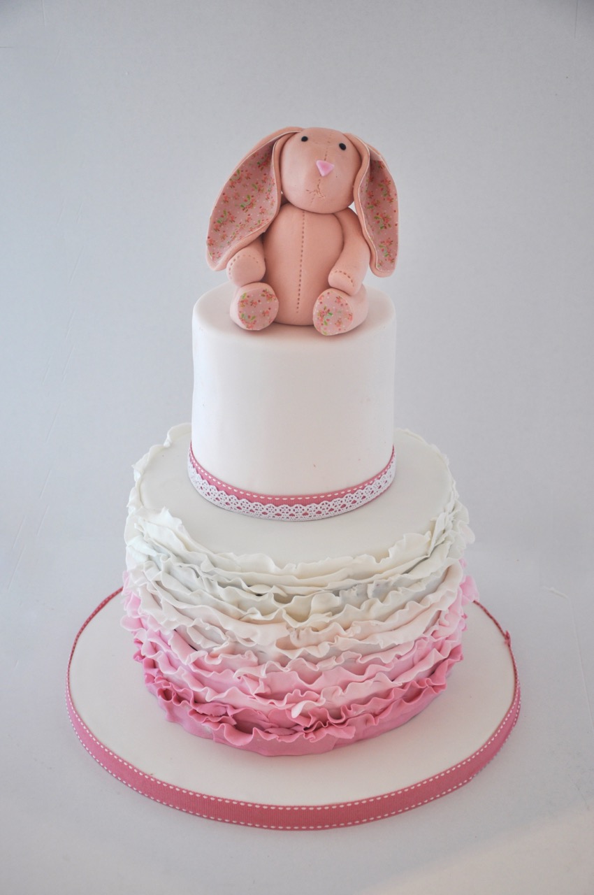 Rabbit ruffles cake