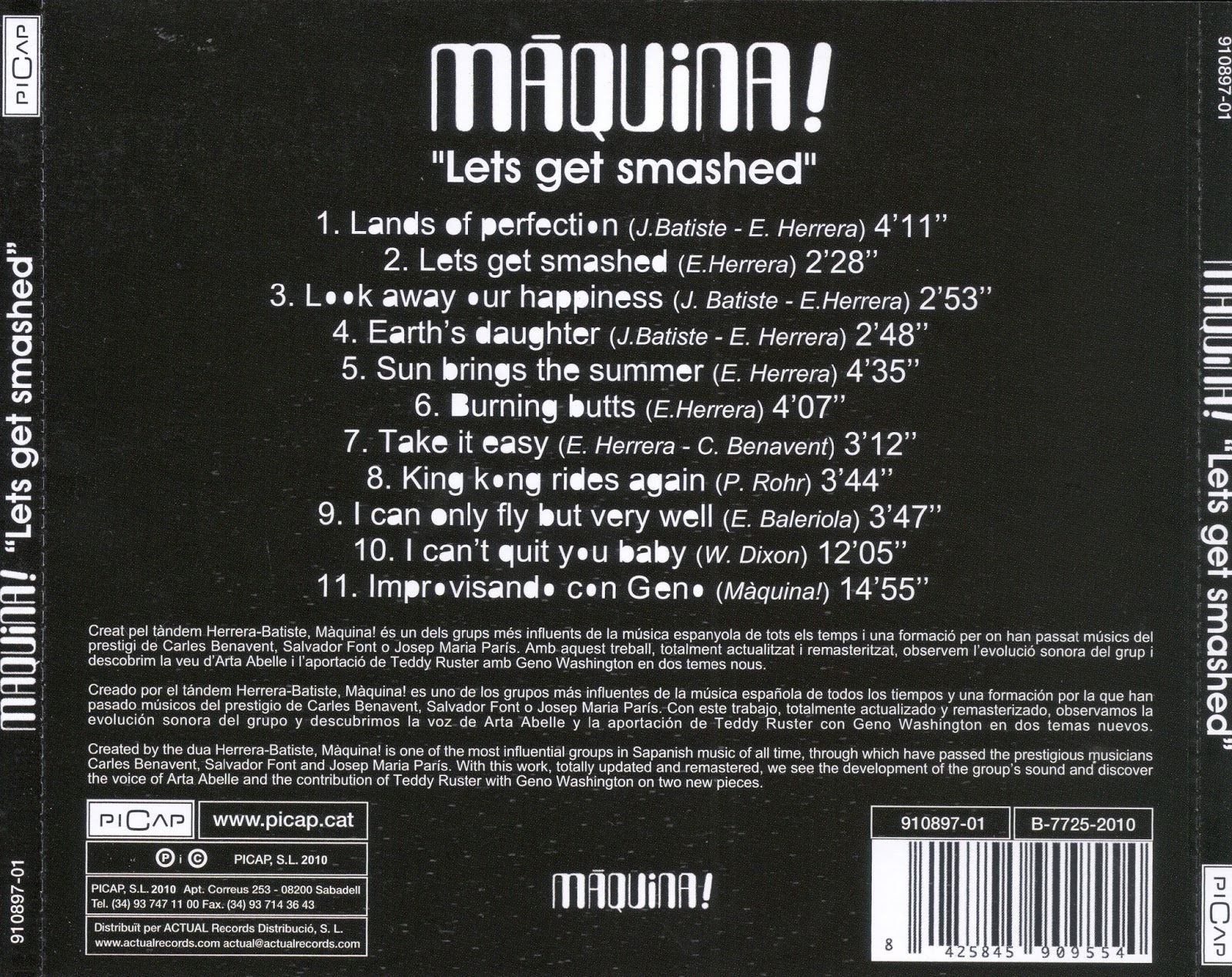 Gigadiscos: Máquina! - Lets Get Smashed ( Singles compilation)