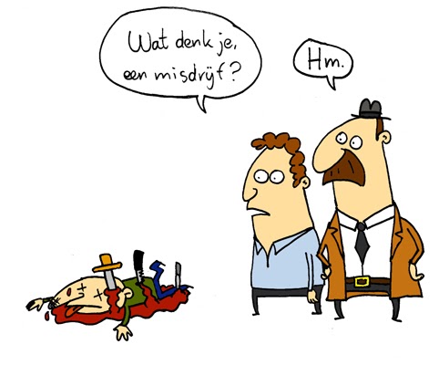 Molkenboer, cartoons en illustraties: Cartoon: Misdrijf