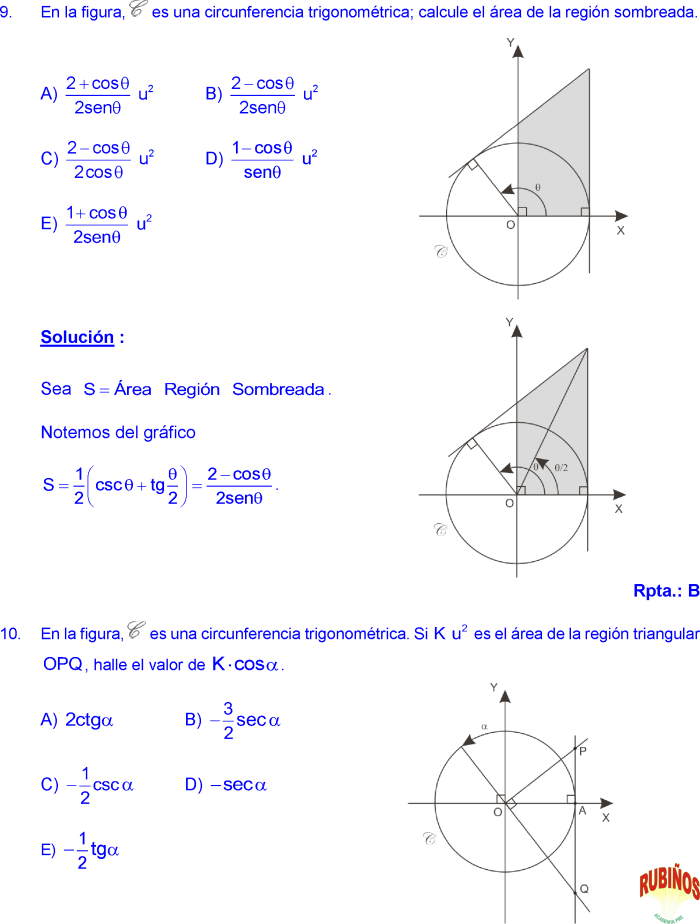 LINEA TANGENTE SECANTE COTANGENTE Y COSECANTE EN LA CIRCUNFERENCIA ...