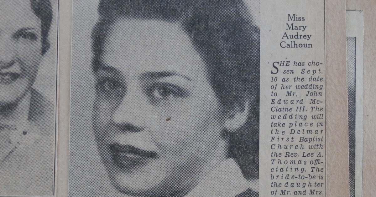 Delmar Historical And Art Society: Mary Audrey Calhoun