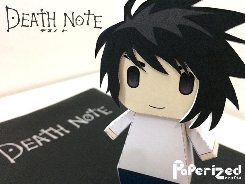 Death Note: L Lawliet Papercraft | Paperized Crafts