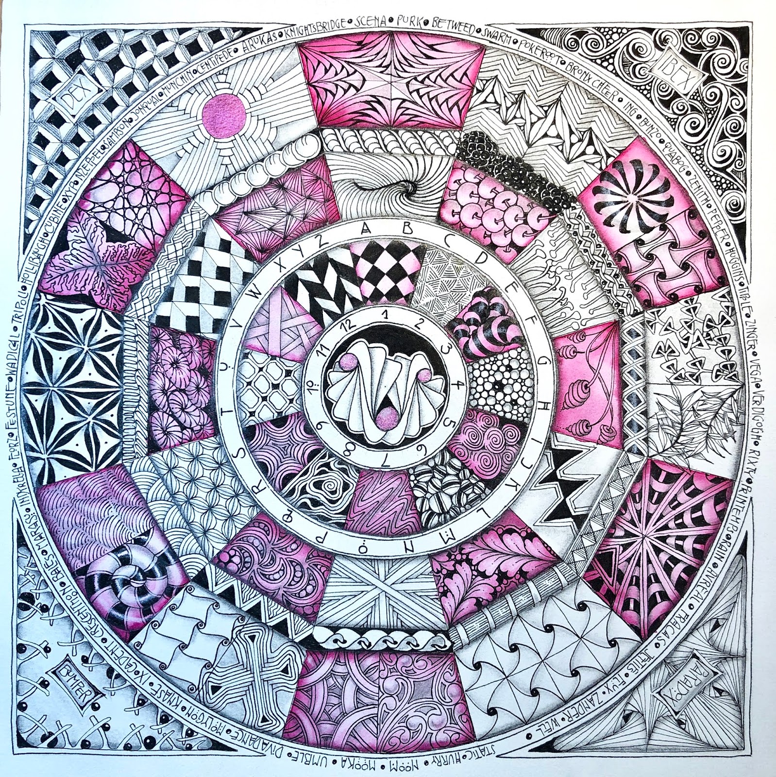 SimTangle : Fullmoon-mosaic Nov18, DIVA Challenge #379, Zentangle ...