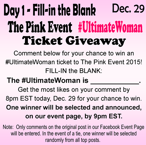 The Pink Pages™: Win It Before You Can Buy It! Chances to Win The Pink ...