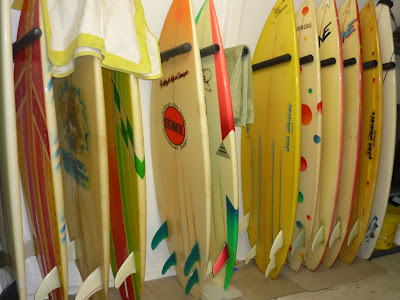 vintage surfboard collector UK: 80s collection