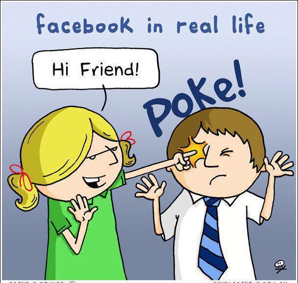 Funny image: Facebook in Real Life