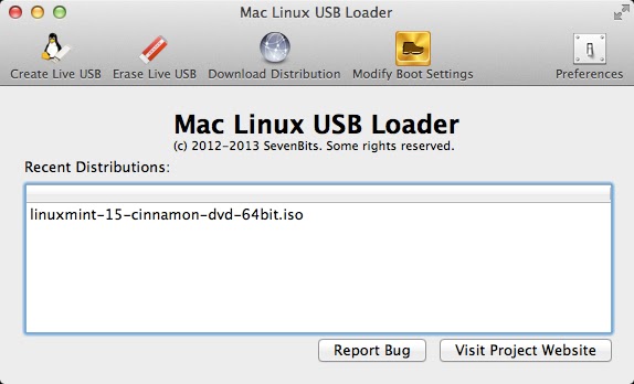 SevenBits Tech Blog v1.0: Mac Linux USB Loader v1.1 Consumer Preview