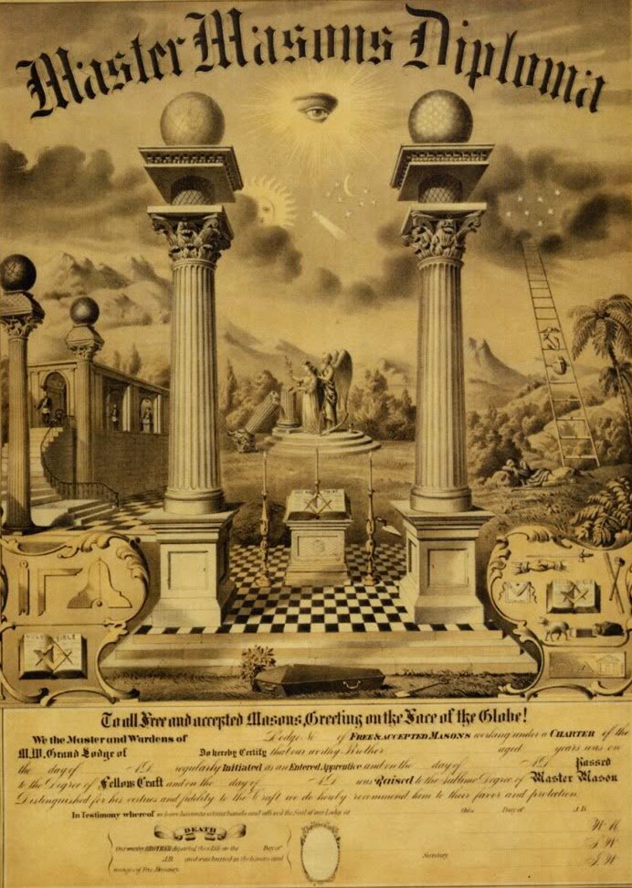 ArtzeeCCC: Vintage Master Mason Diploma