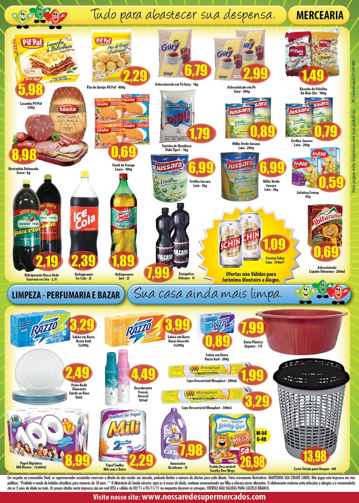 RG Marketing e Propaganda: Folheto de ofertas - Nossa Rede Supermercados