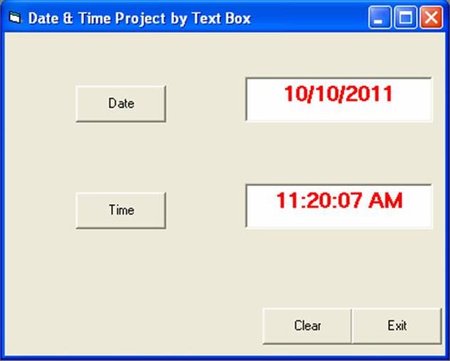 Visual Basic 6.0 Tutorials Code & Project For Beginners: Date & Time ...