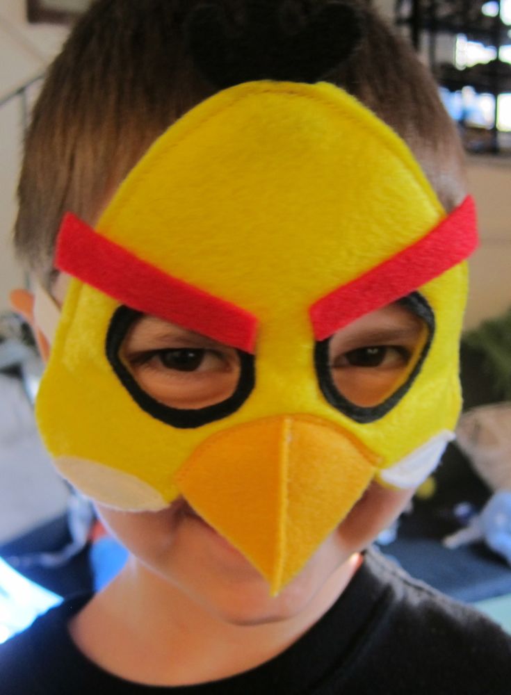 jill of all trades, master of none.: Tutorial: Yellow Angry Bird Mask