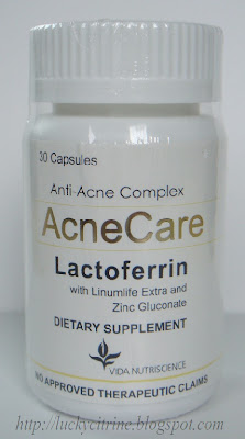 Lucky Citrine: AcneCare Lactoferrin: Heal Acne From Within