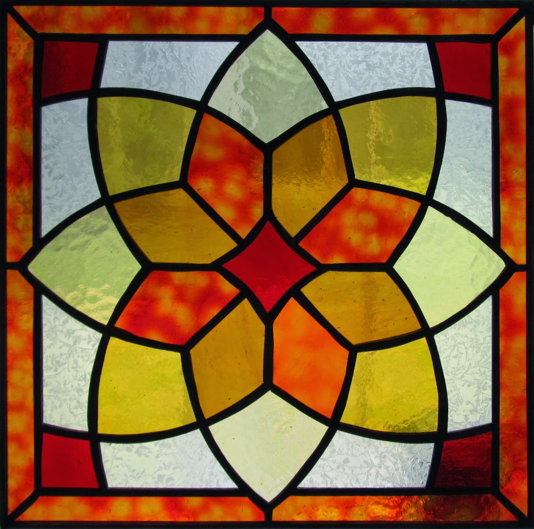 Vitráže Karko - návrhy - výroba - restaurování: GEOMETRICKÉ VITRÁŽE