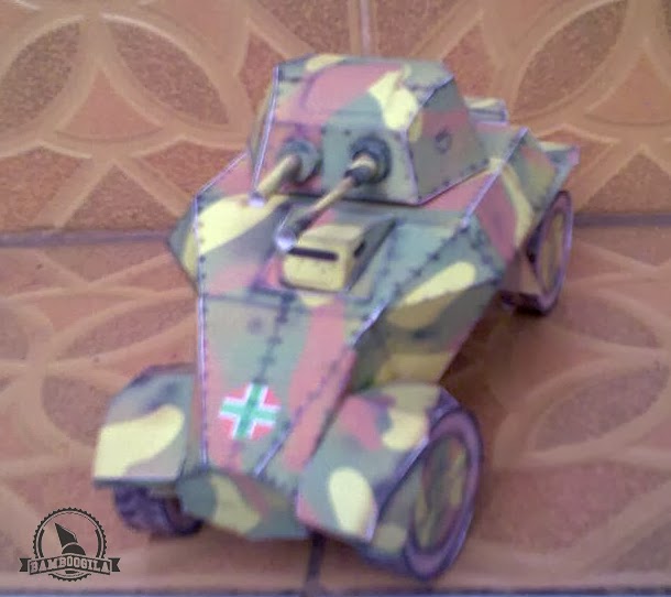 Papercraft - Armored Scout Car 39M Csaba - Papercraft4u | Free ...
