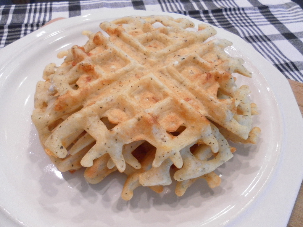 Whisking Through Life: Herb Cheese Waffles