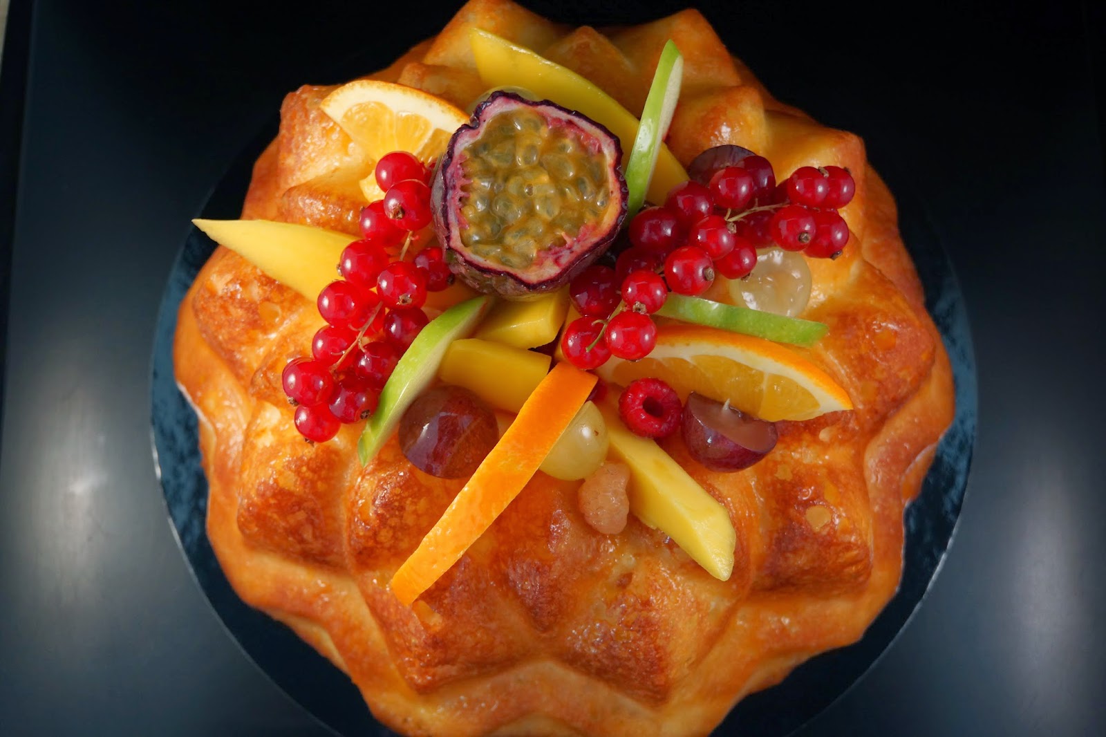 Savarin aux fruits et crème Chiboust