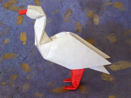 origami goose ~ art and craft projects easy