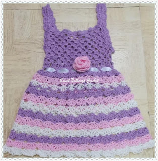 Sweet Nothings Crochet: EXQUISITE SHELLED DRESS FOR GIRLS
