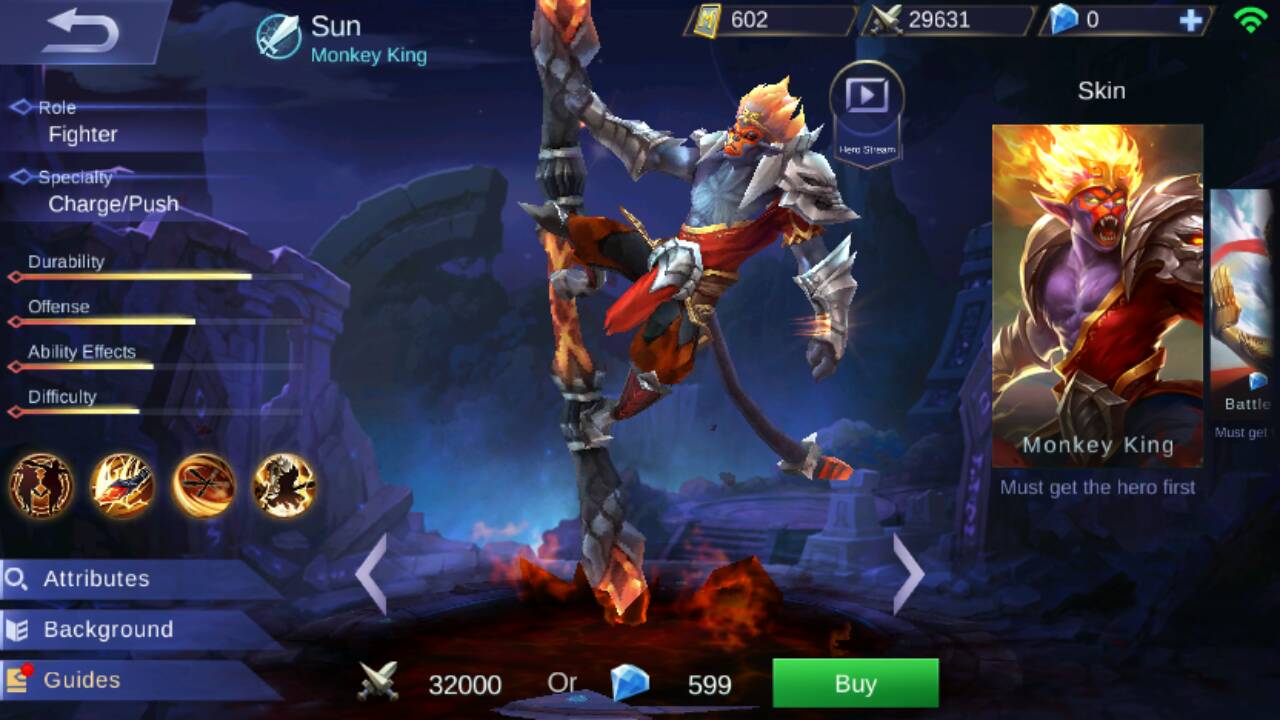 Build heroes Sun Mobile legends, Full Jungle Attack Damage | Everything