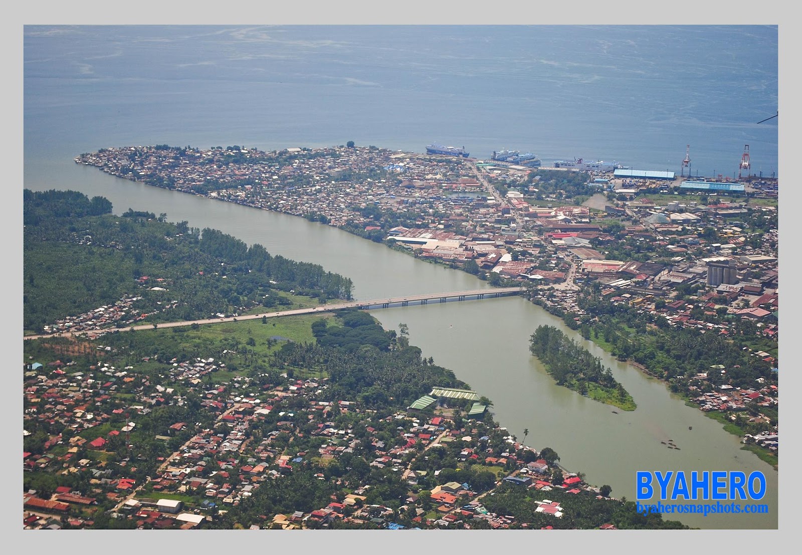 Byahero: Aerial view of Cagayan River in Cagayan de Oro City