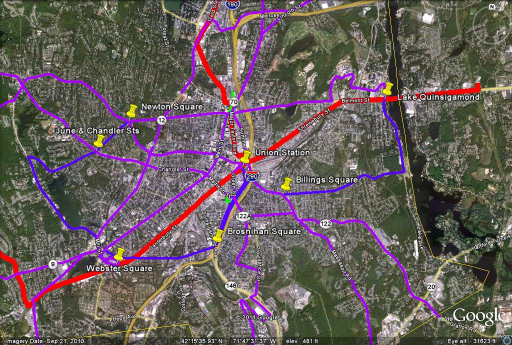 The Image of Worcester: Reimagining Public Transit in Worcester - Route ...