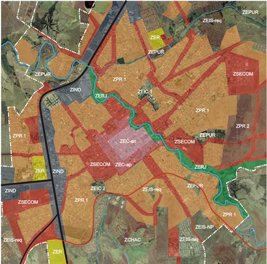 Plano diretor de Jaú - SP: Mapas - Plano Diretor (2006)