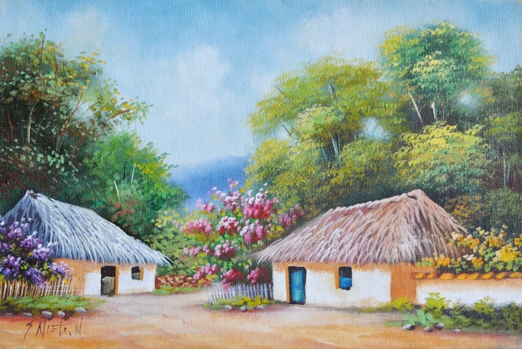 El arte es su máxima expresión : Paisajes Rústicos, Pintura al Óleo de ...