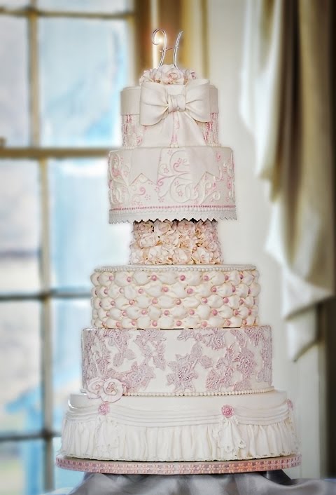 Victorian Style Wedding Cake - CakeCentral.com