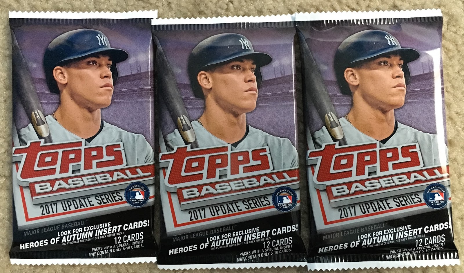 Cardboard Clubhouse: Three Packs of 2017 Topps Update