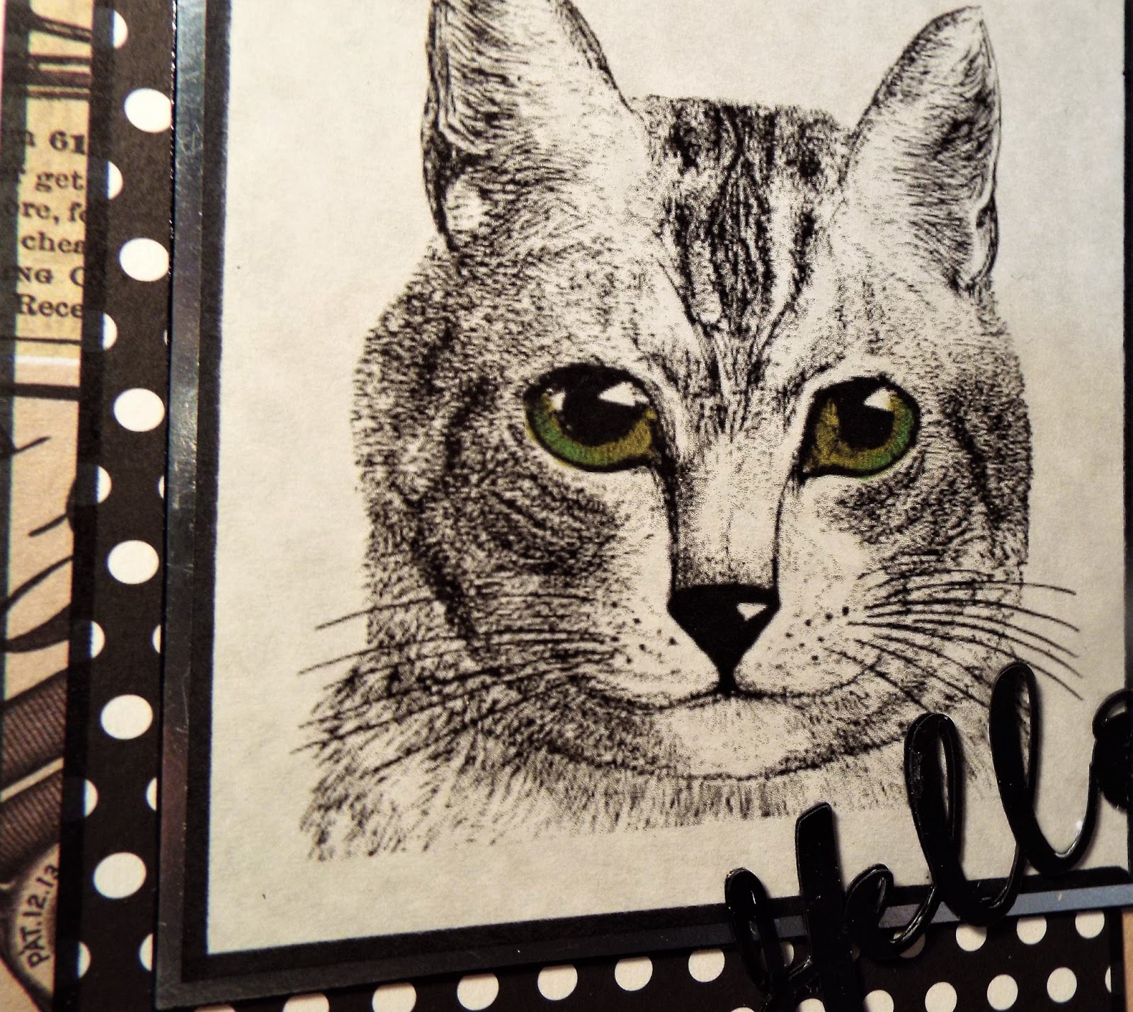 Magenta: Making a Cool Cat Card and a Few Tips and a Freebie