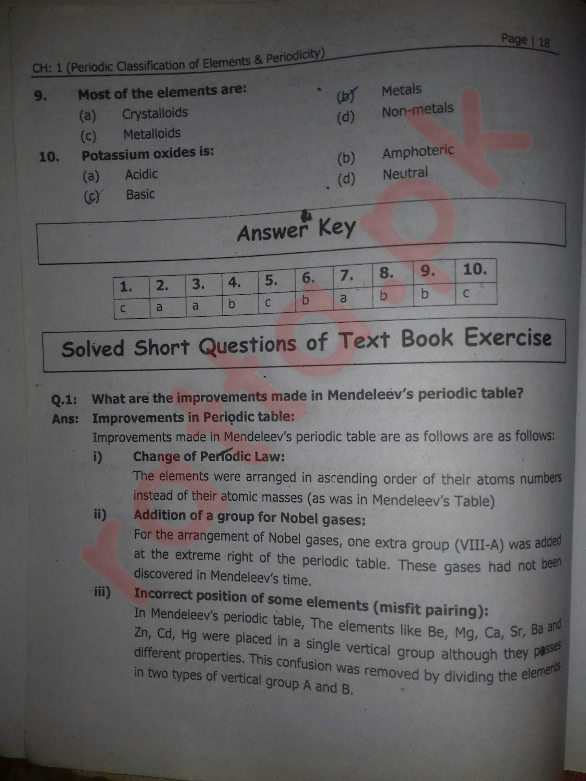 FSc 2nd Year Chemistry Chapter 1 Notes [MCQs & Short Questions] - Ratta.pk