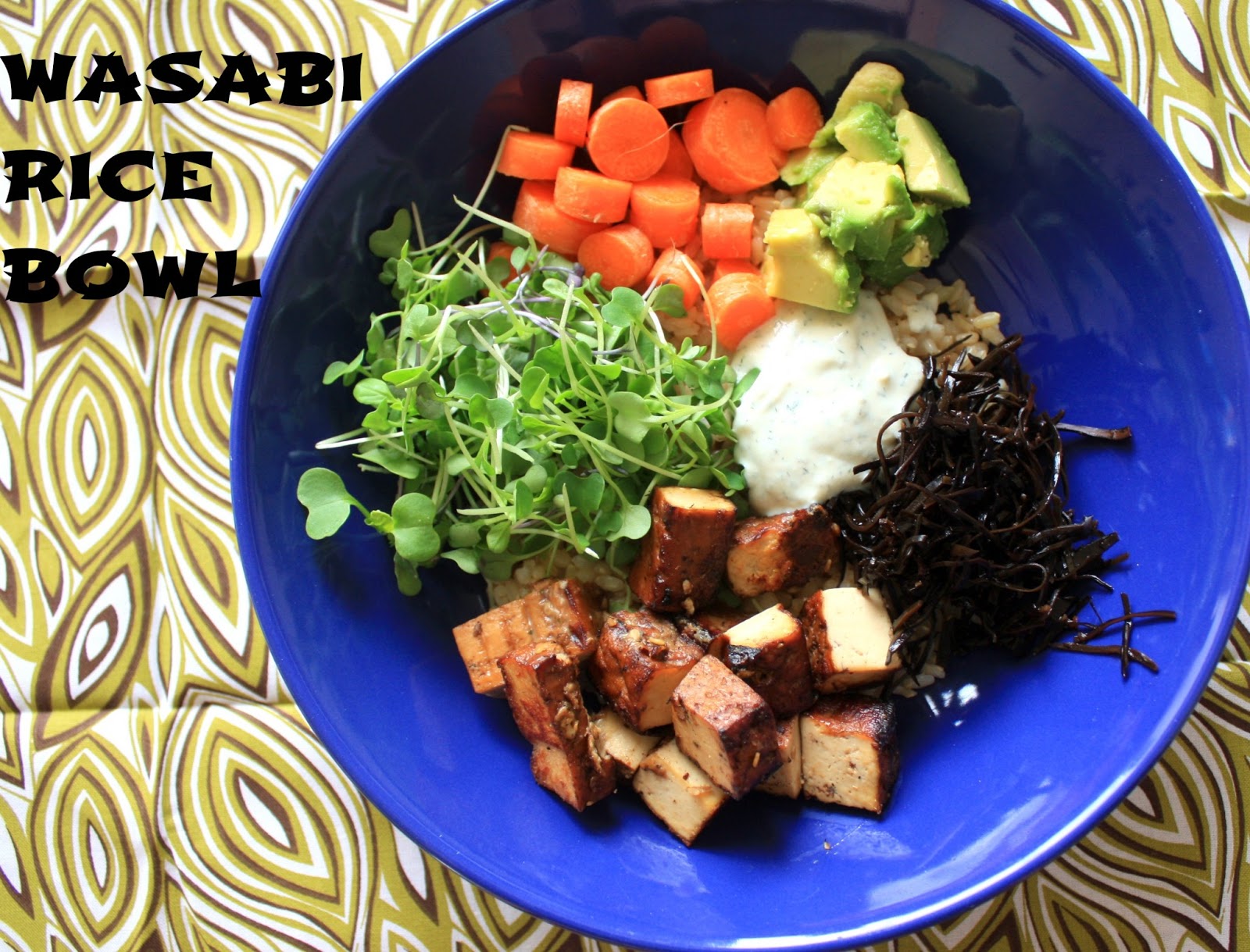 Emerald Rice Cooking: wasabi rice bowl