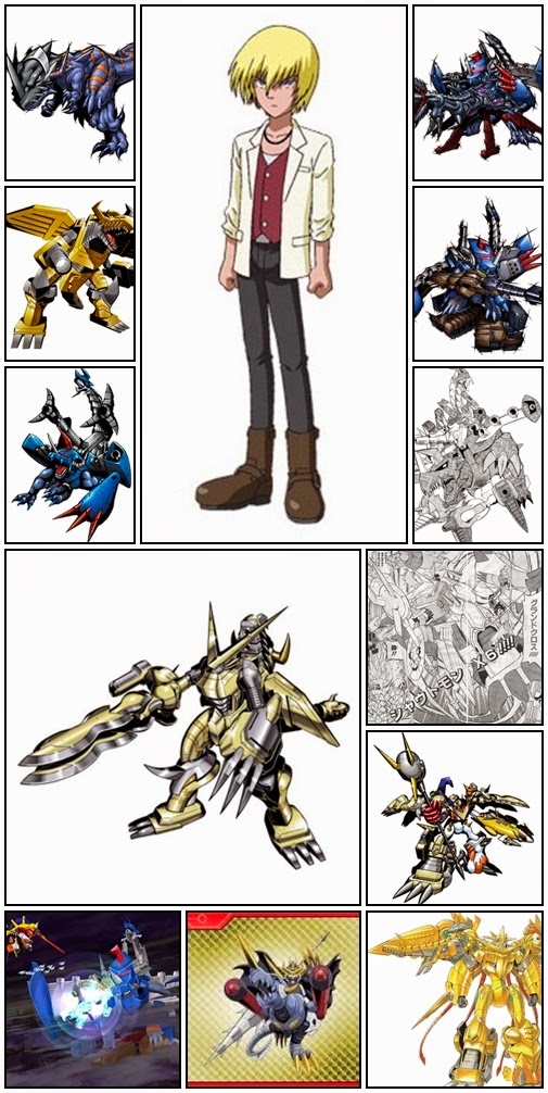 Greymon (2010) e Kiriha DXW ~ MEU×DIGIMON