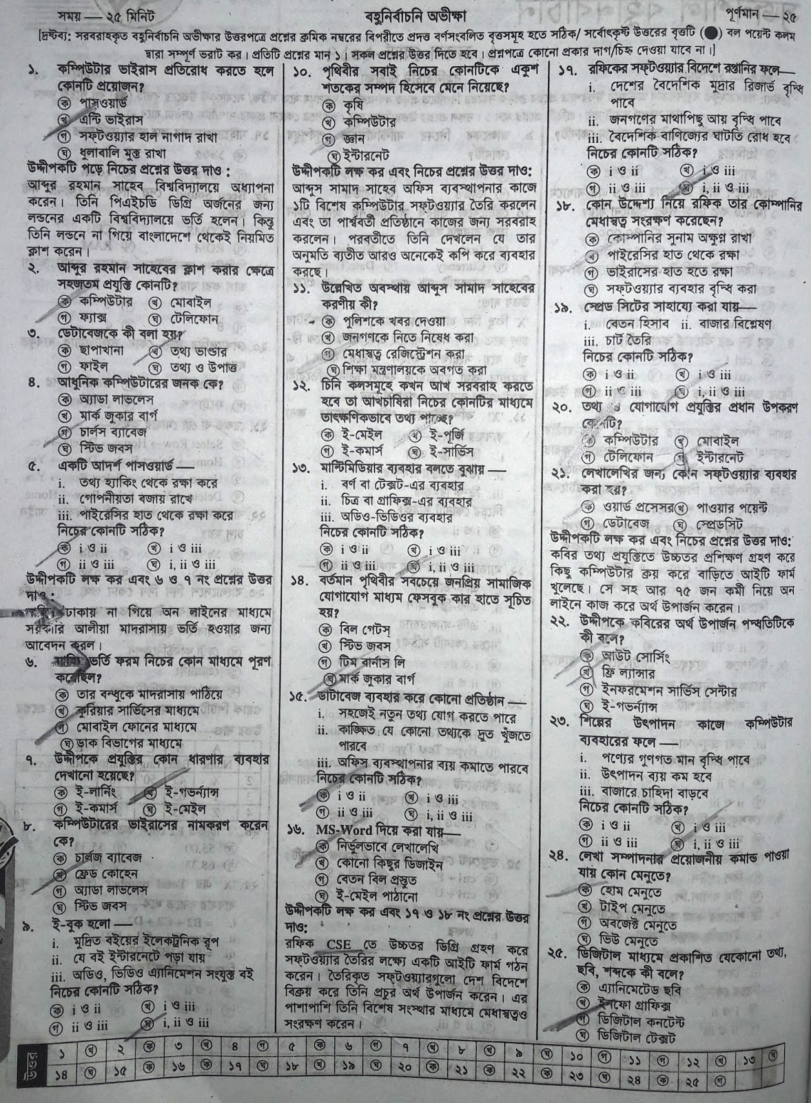 SSC ICT Suggestion 2024 with Question Paper