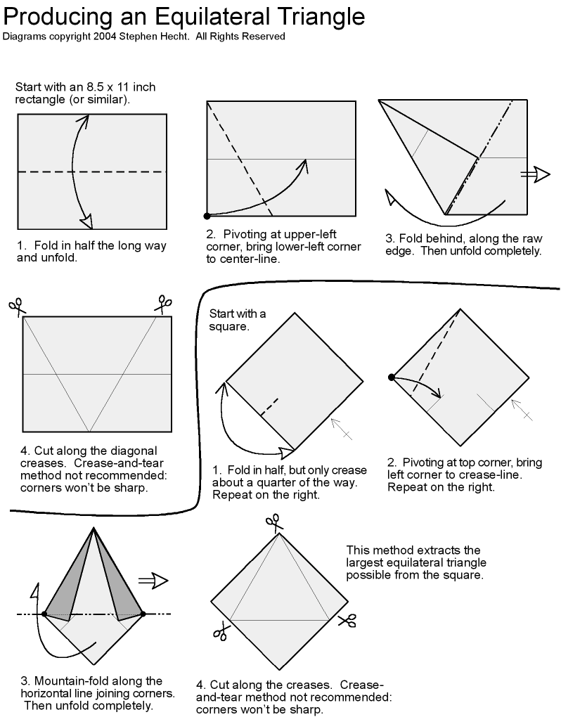 origami triangle