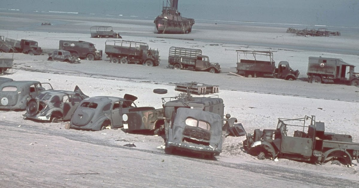 Rarely Seen Color Photographs of the Aftermath of the Battle of Dunkirk ...