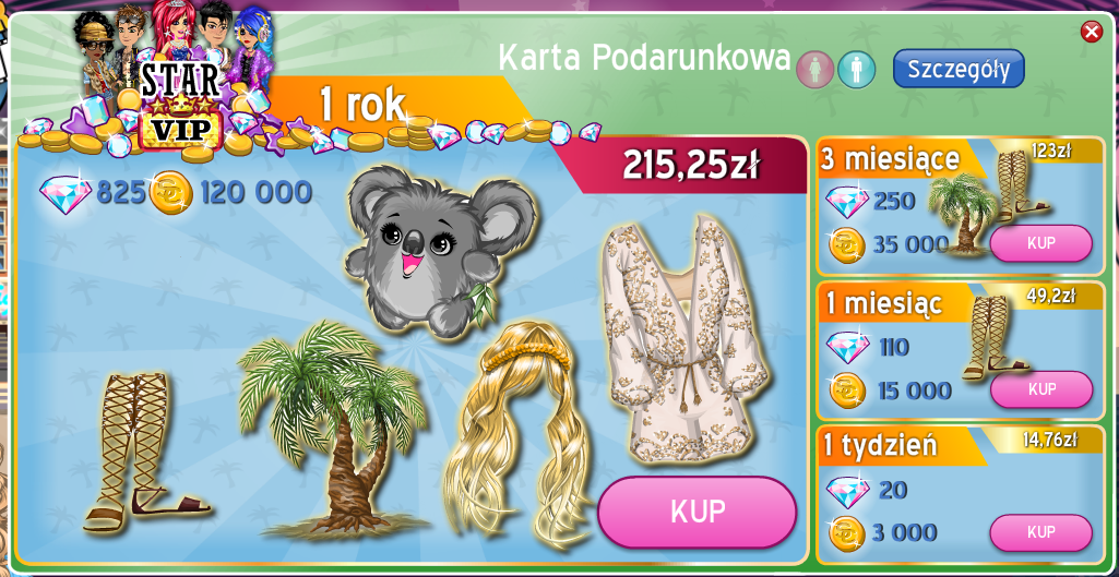 Każda-panna-z-nas-jest-fajna-msp: Unikaty z VIPa... Które są za level?