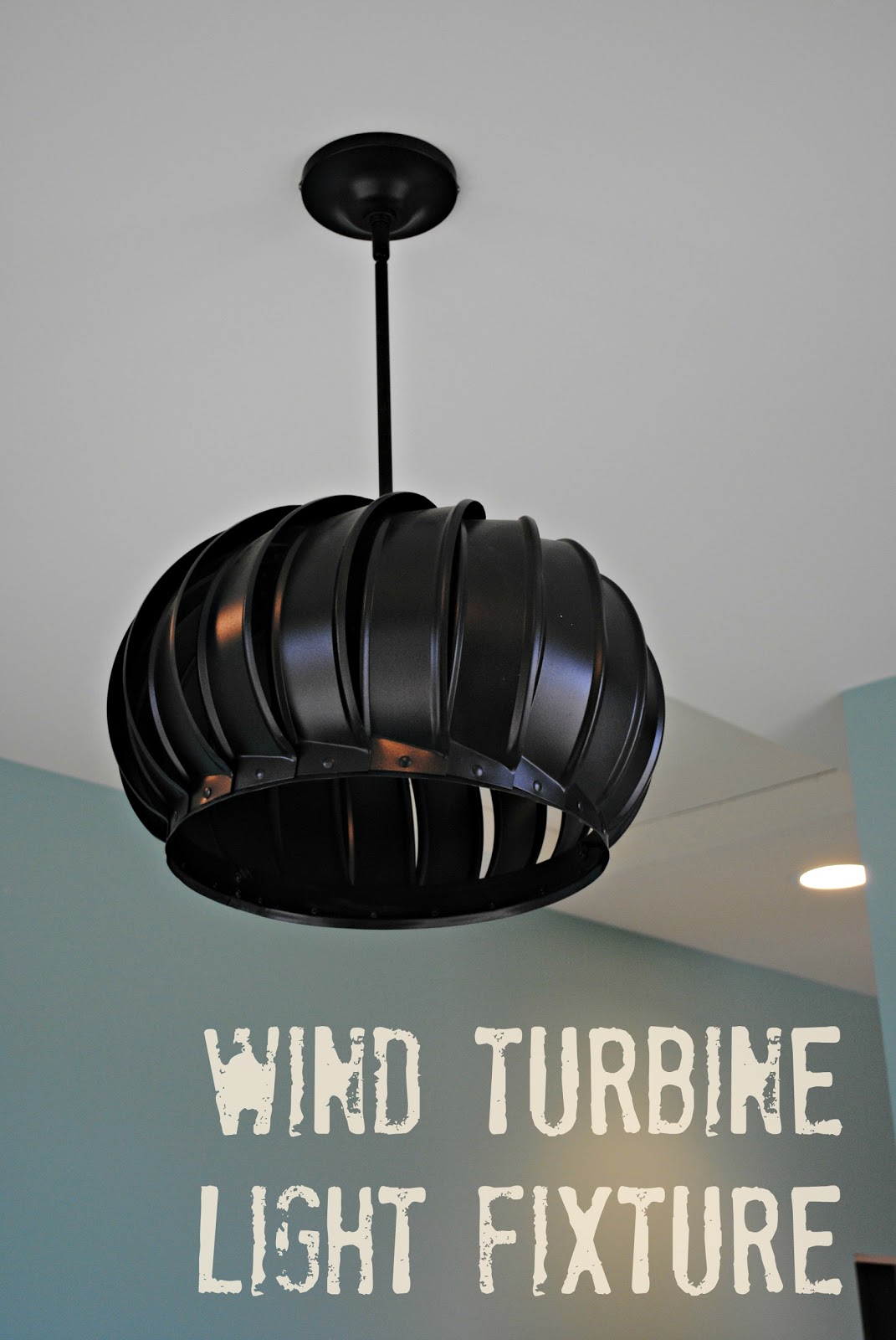 Three Scoops of Love: Wind Turbine Light Fixture