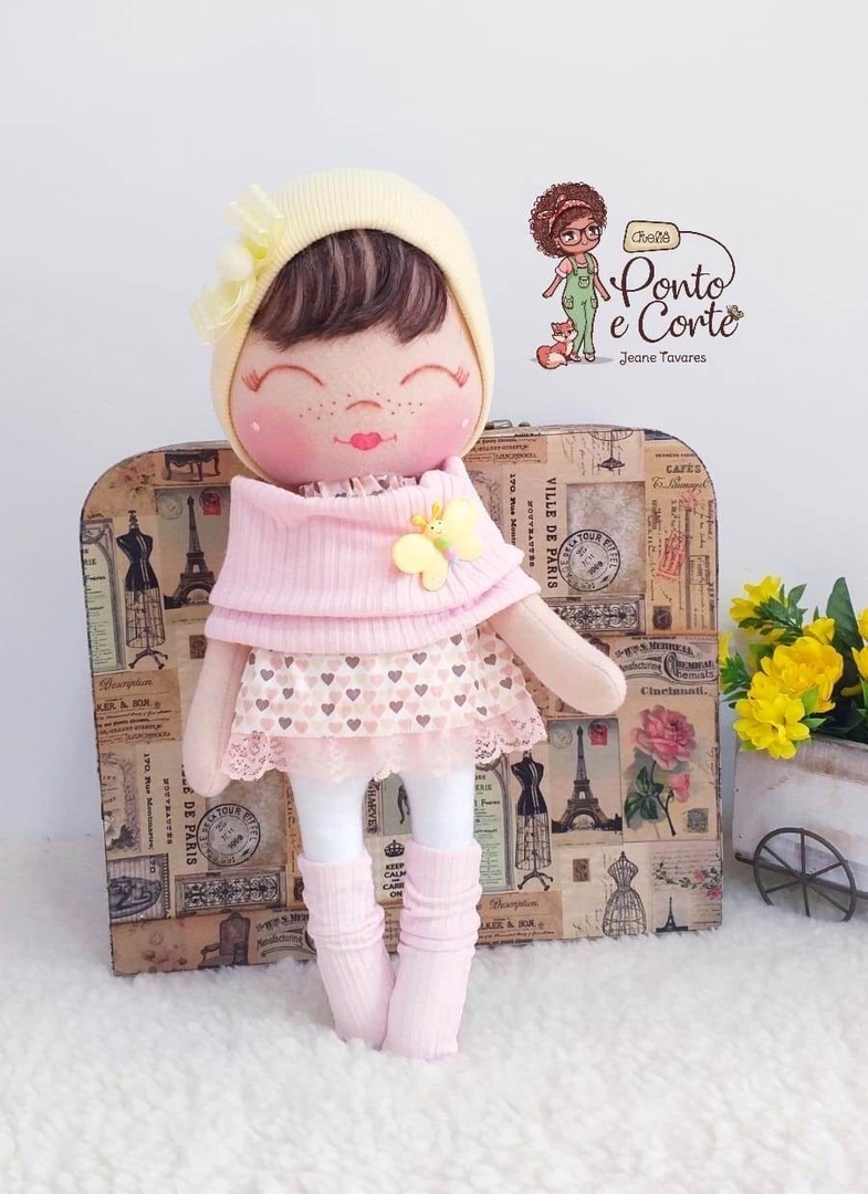 3 Moldes de Boneca para Feltro Grátis - Feltro e moldes para artesanato