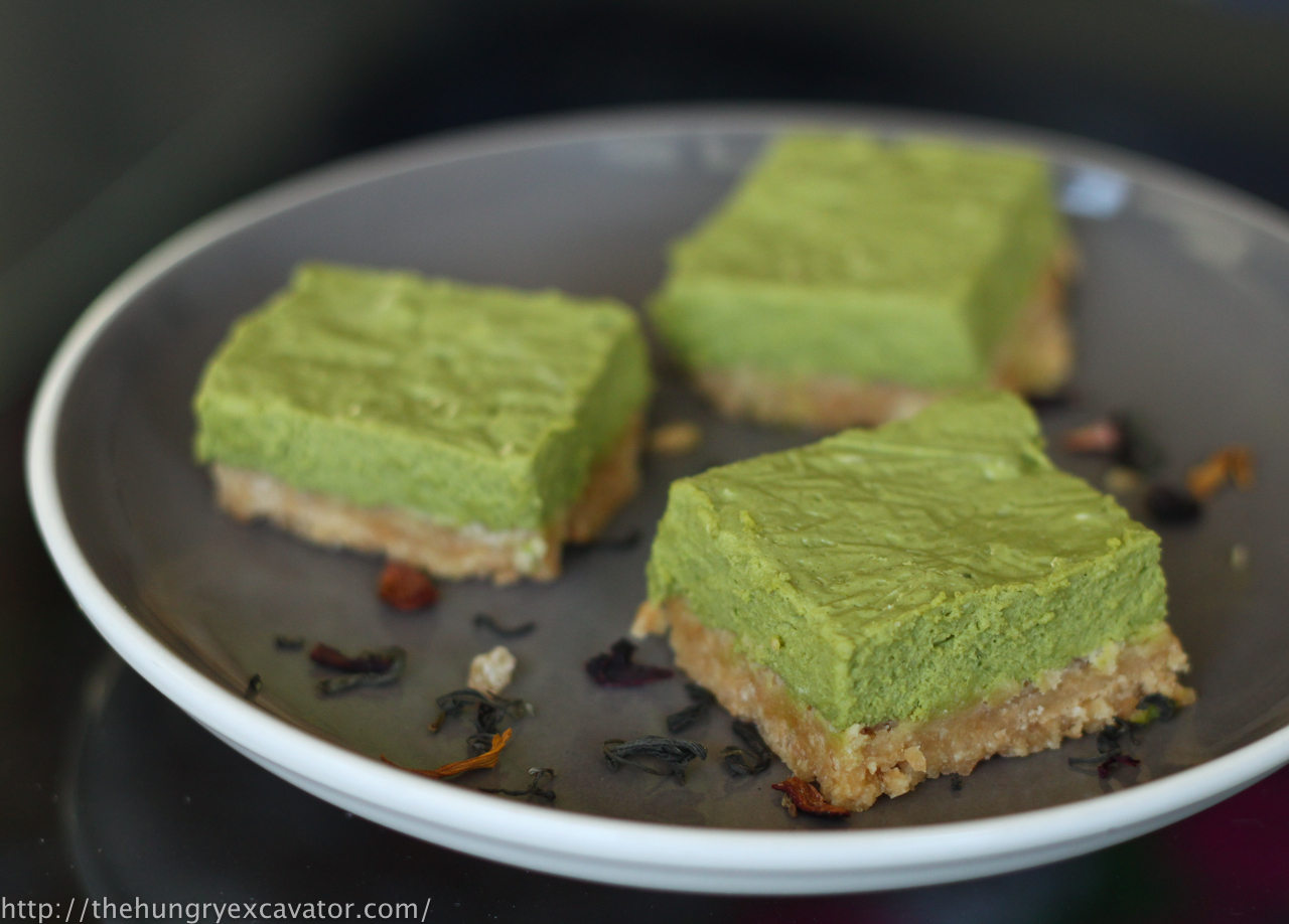 The Hungry Excavator: Green Tea Cheesecake Bites