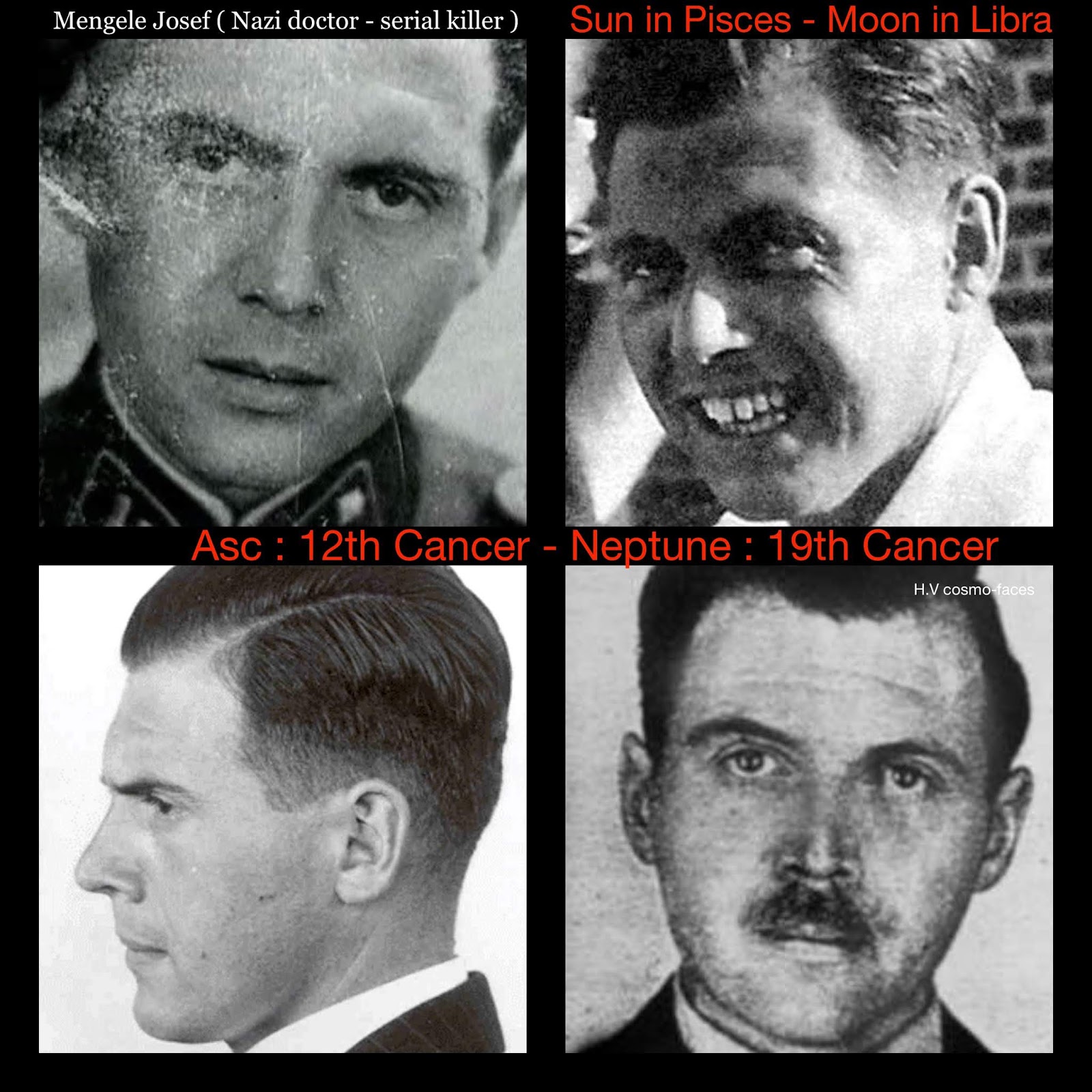 Cosmo-Faces: Mengele Josef ( Nazi doctor - serial killer - "the "Angel ...