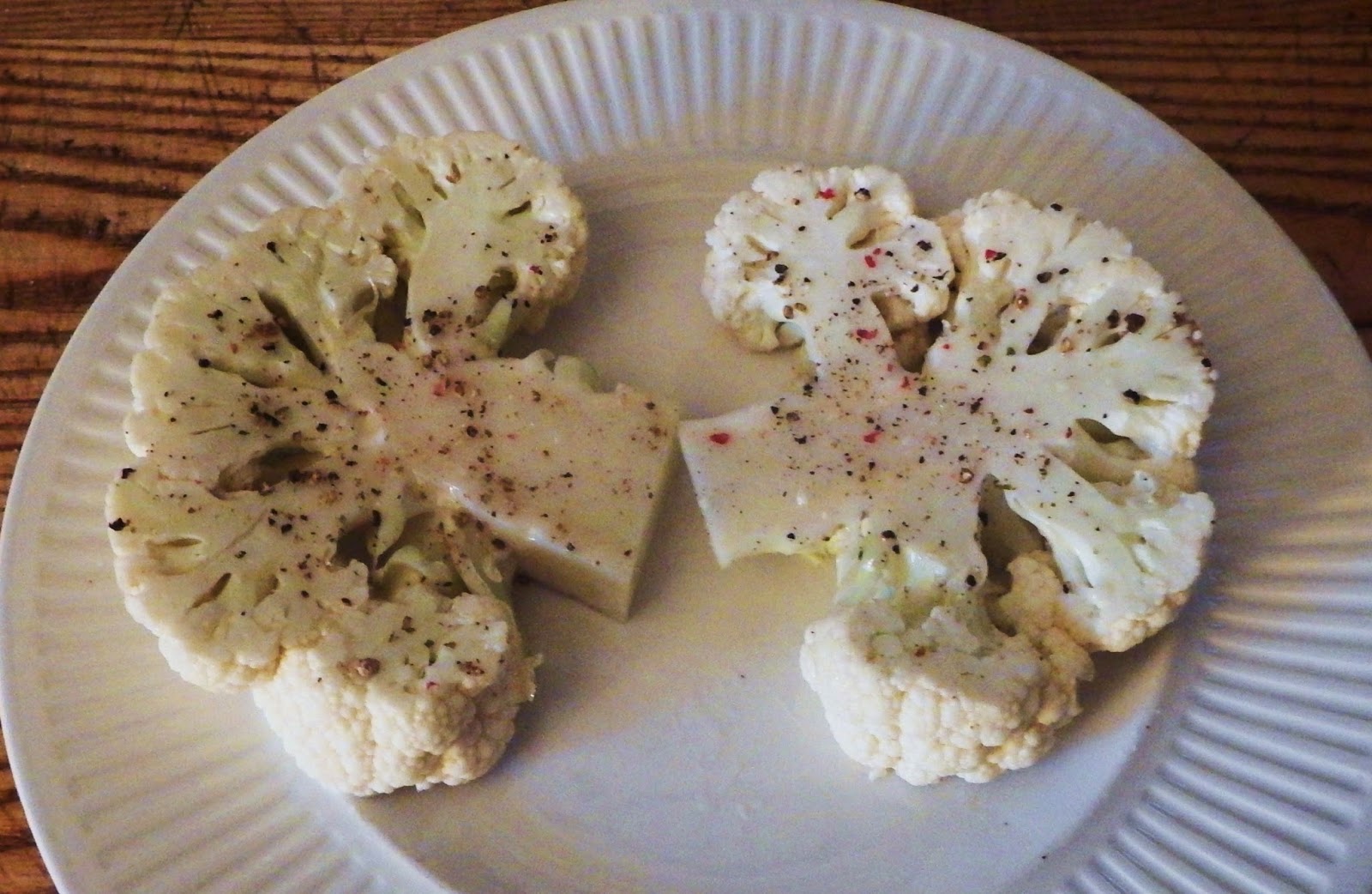 Food By Bram: Grilled Cauliflower Steak (plating practice)