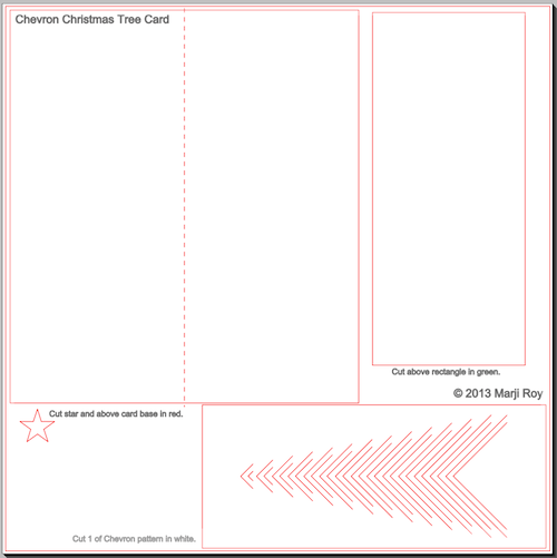 Free Christmas Card Templates Chevron
