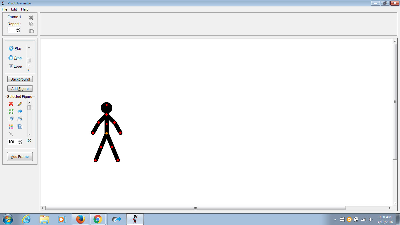 karena figure standarnya adalah stickman maka akan muncul stickman ...