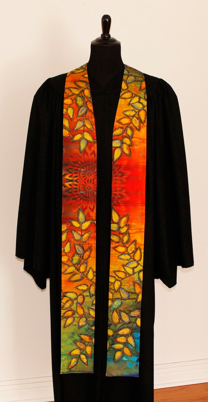 Clergy Stoles: Beautiful Painterly Stole - Spring 2019