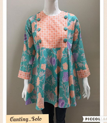 15+ Ide Baju Atasan Batik Desain Cantik Model Terbaru