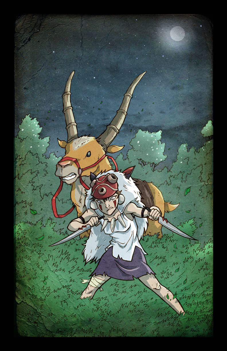 The Geeky Nerfherder: Movie Poster Art: Princess Mononoke (1997)